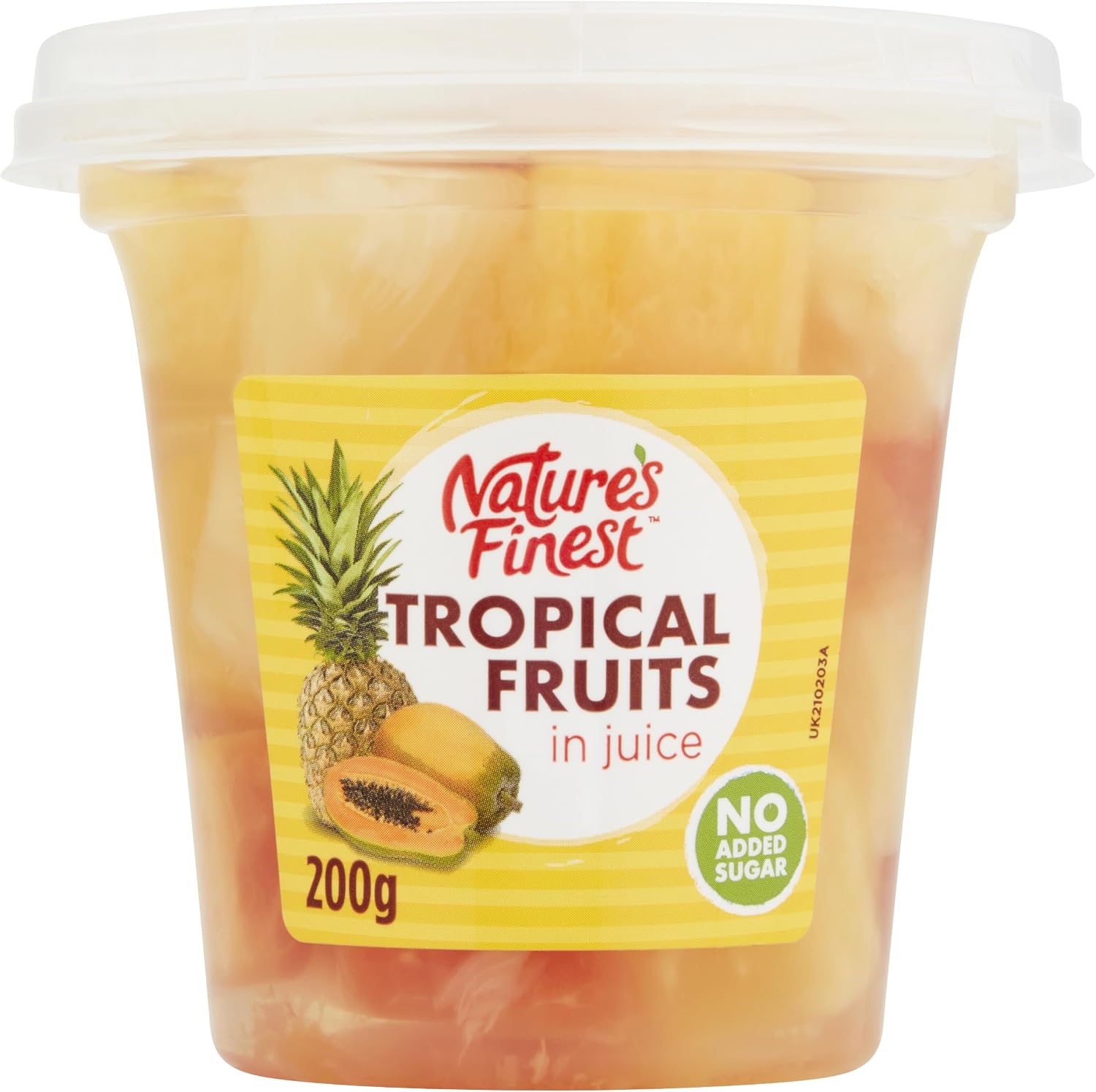 Nature's Finest | TROPICAL FRUITS in Juice | 200g | Snack pot | (6 Pots ...
