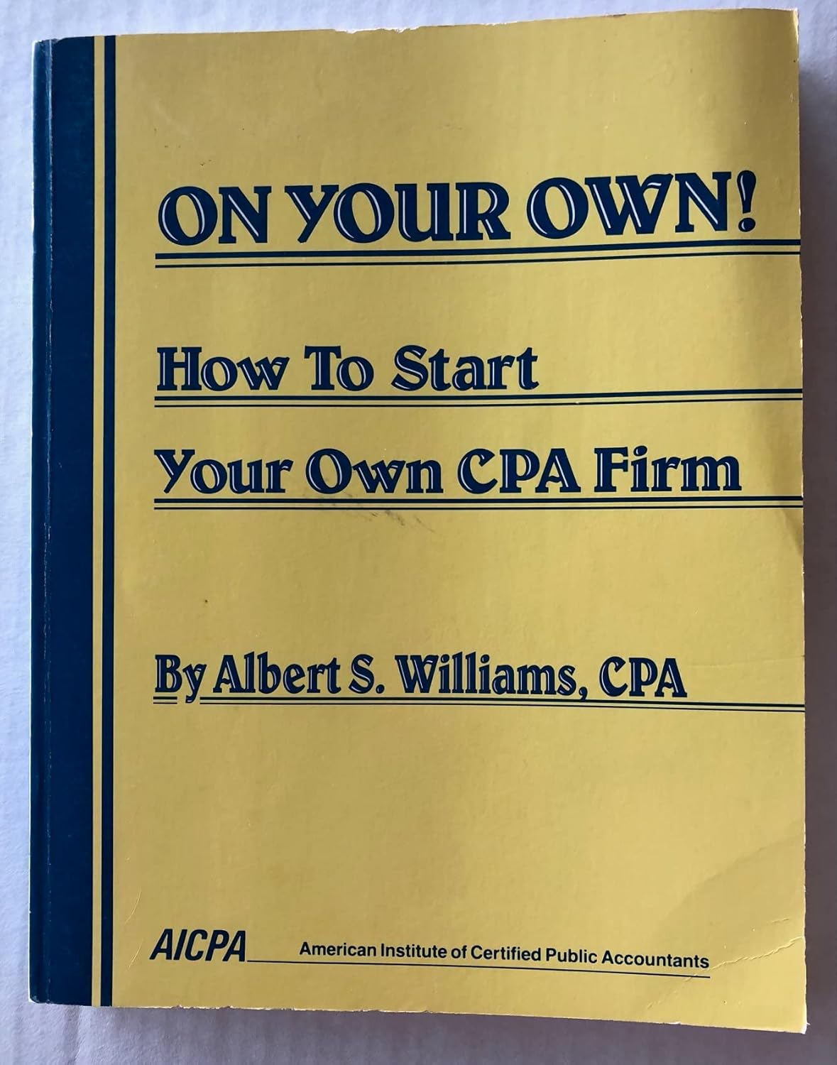 On Your Own!: How to Start Your Own Cpa Firm: Williams, Albert S ...