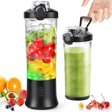 Amazon.de: Mixer Smoothie Maker 600ml, Wiederaufladbarer, 4000 mAh ...