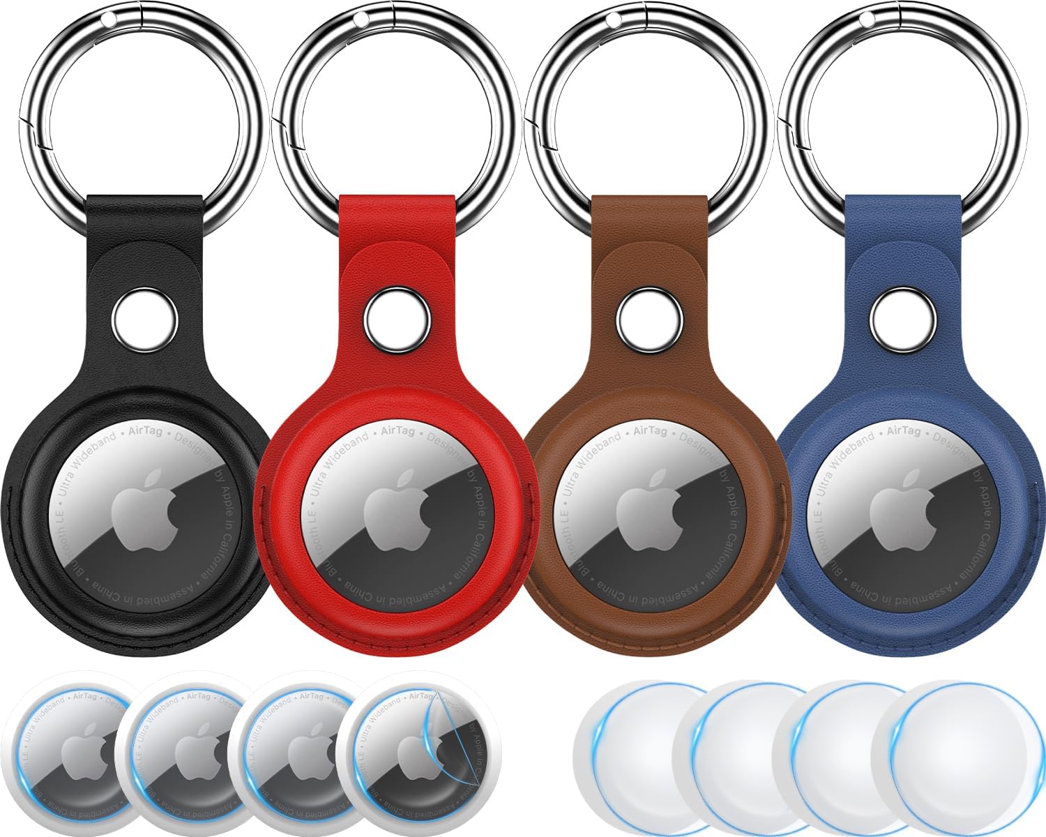 Amazon.com: RFUNGUANGO 4-Pack Airtag Holder for Apple Air Tag Holder ...