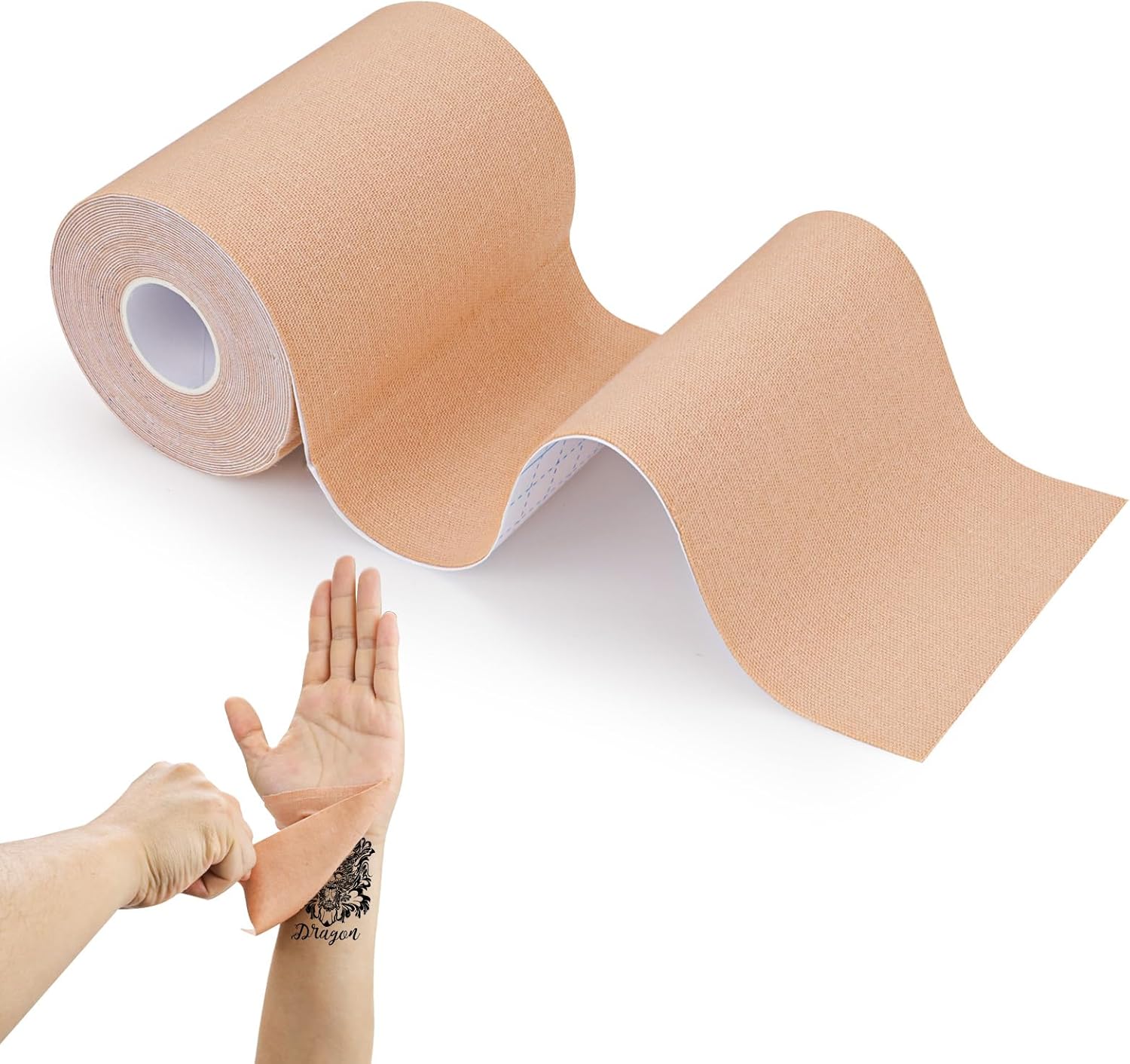 Sekonow Tattoo Cover Up Tape, 3.9in x 16.4ft, Breathable Tattoo Cover ...