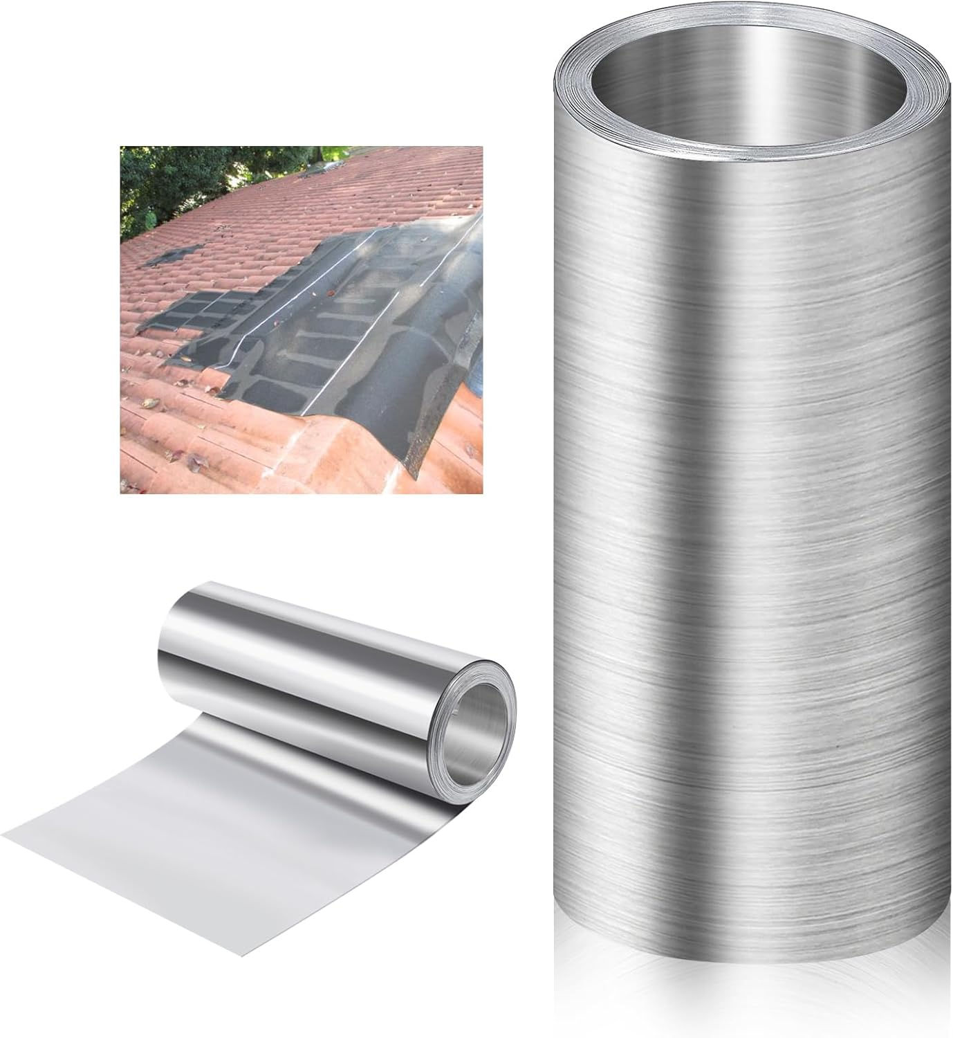 succulentlovers 8'' x 20' Aluminum Flashing Roll - Roof Flashing, 0.2mm ...