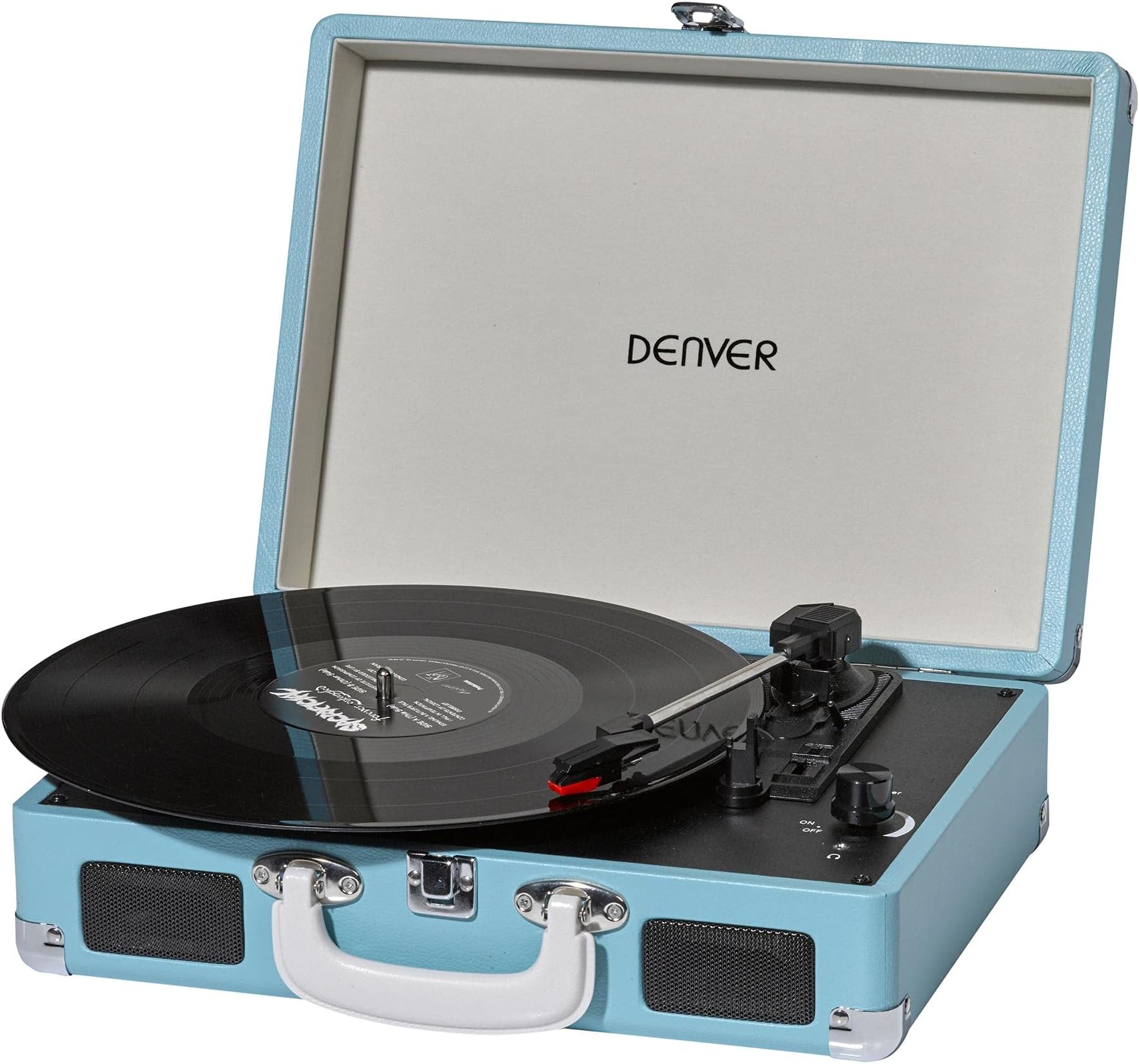 Denver VPL-120BT Bluetooth Vinyl Record Player with USB, record to MP3 ...