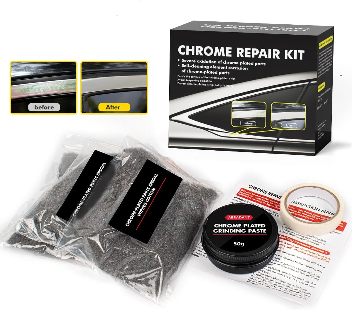 Amazon.com: XTryfun Metal Polish Restorer and Protectant, Chrome ...