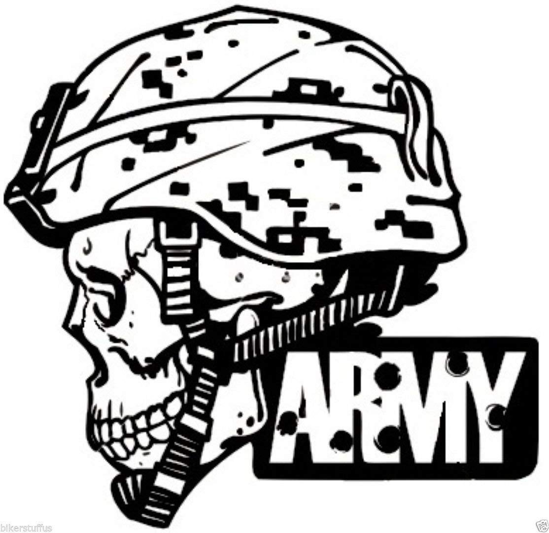 Army Skull Designs