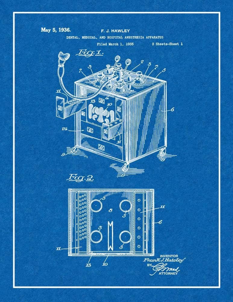 Amazon.com: Dental, Medical, and Hospital Anesthesia Apparatus Patent ...