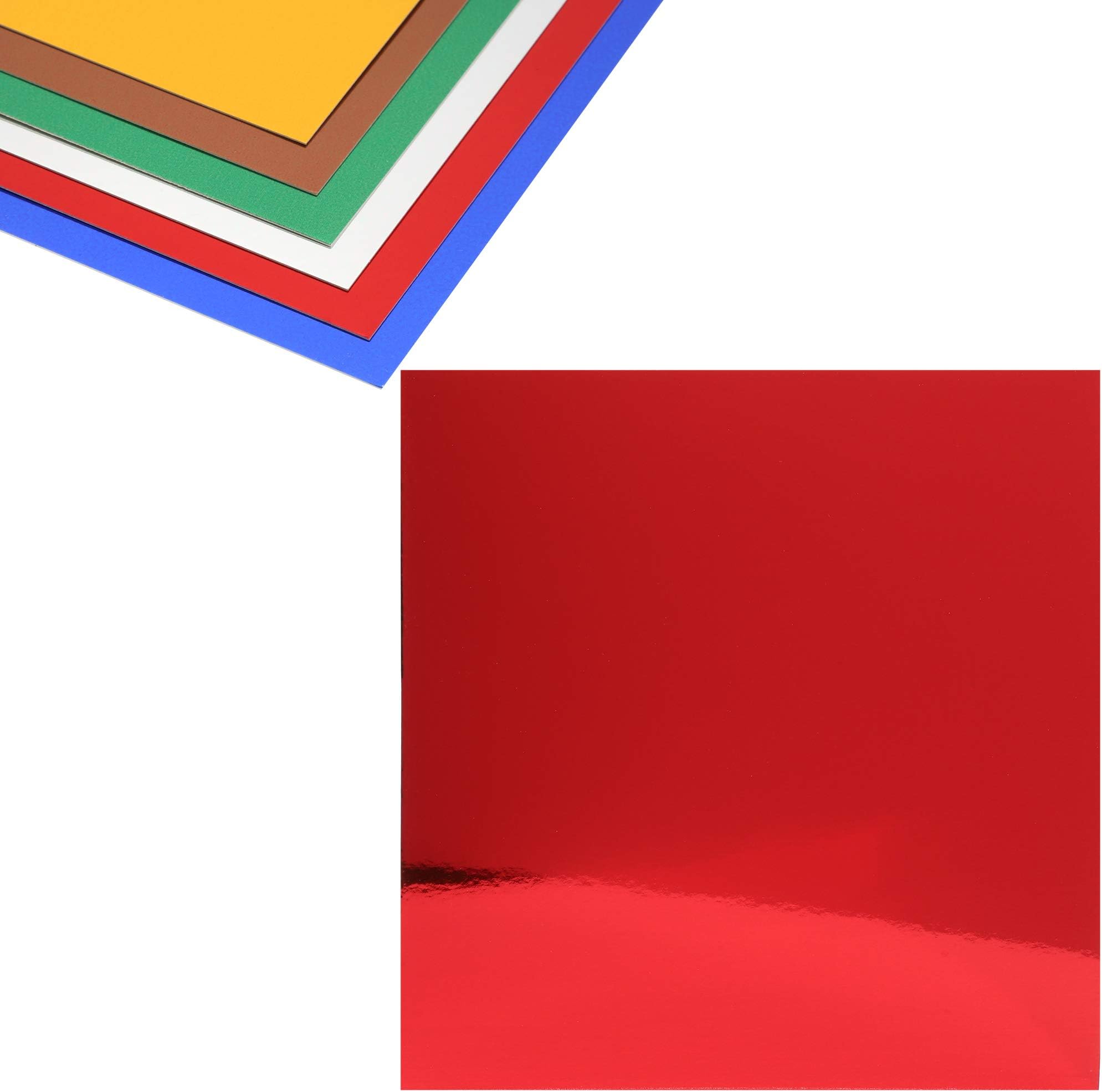 Amazon.com : Bright Creations Metallic Cardstock Paper Sheets (12 in, 6 ...