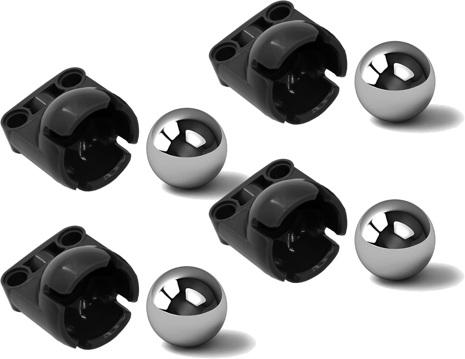 Amazon.com: 4 Set Steering Ball Joint Large Receptacle & Technic Ball ...