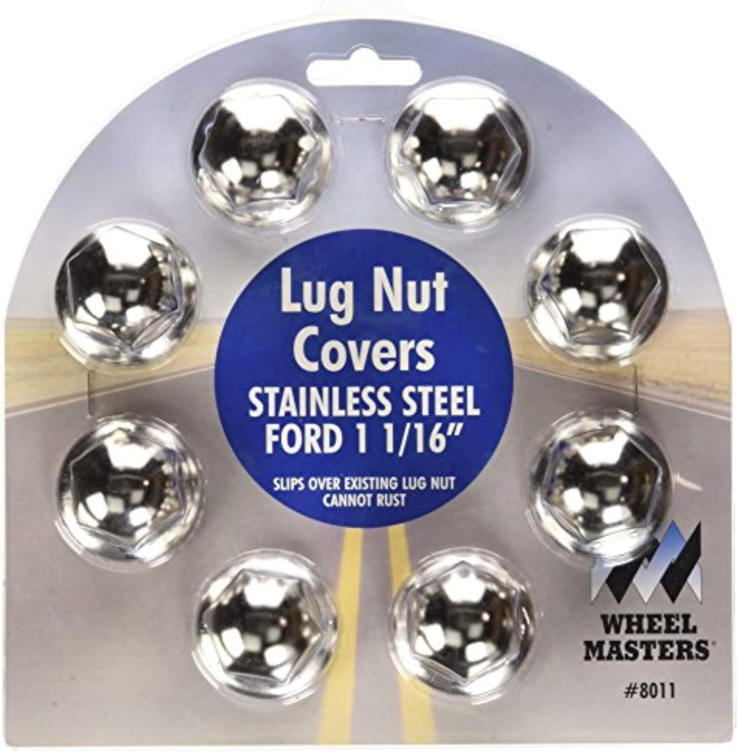 Amazon.com: Wheel Masters 8011 1-1/16" Stainless Steel Lug Nut Cover ...