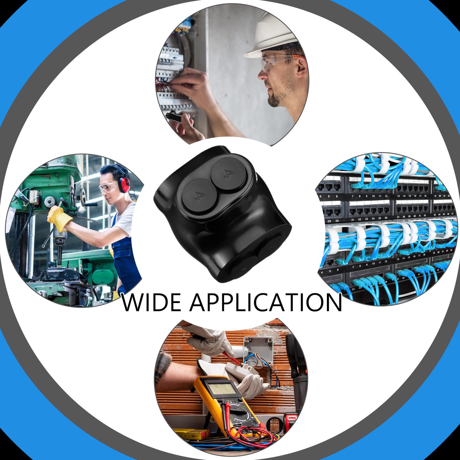 Snapklik.com : Copkim 5 Pcs Insulated Wire Connectors Multi Splice ...