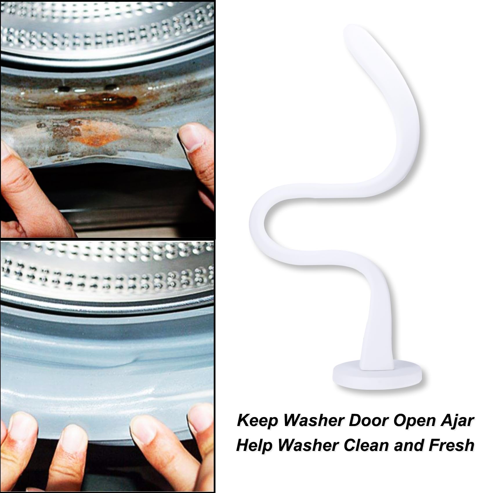 Snapklik.com : Magnetic Washer Door Prop, Front Load Washer Door Holder ...