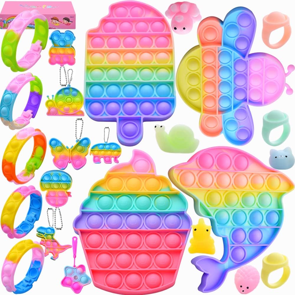 Buy Haetae Fidget Toys Pack for Girls,Pink Sensory Toys Fidget Packs ...