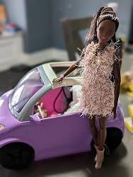 Amazon.com: Barbie Doll Accessories, Toy Car Electric Vehicle with ...