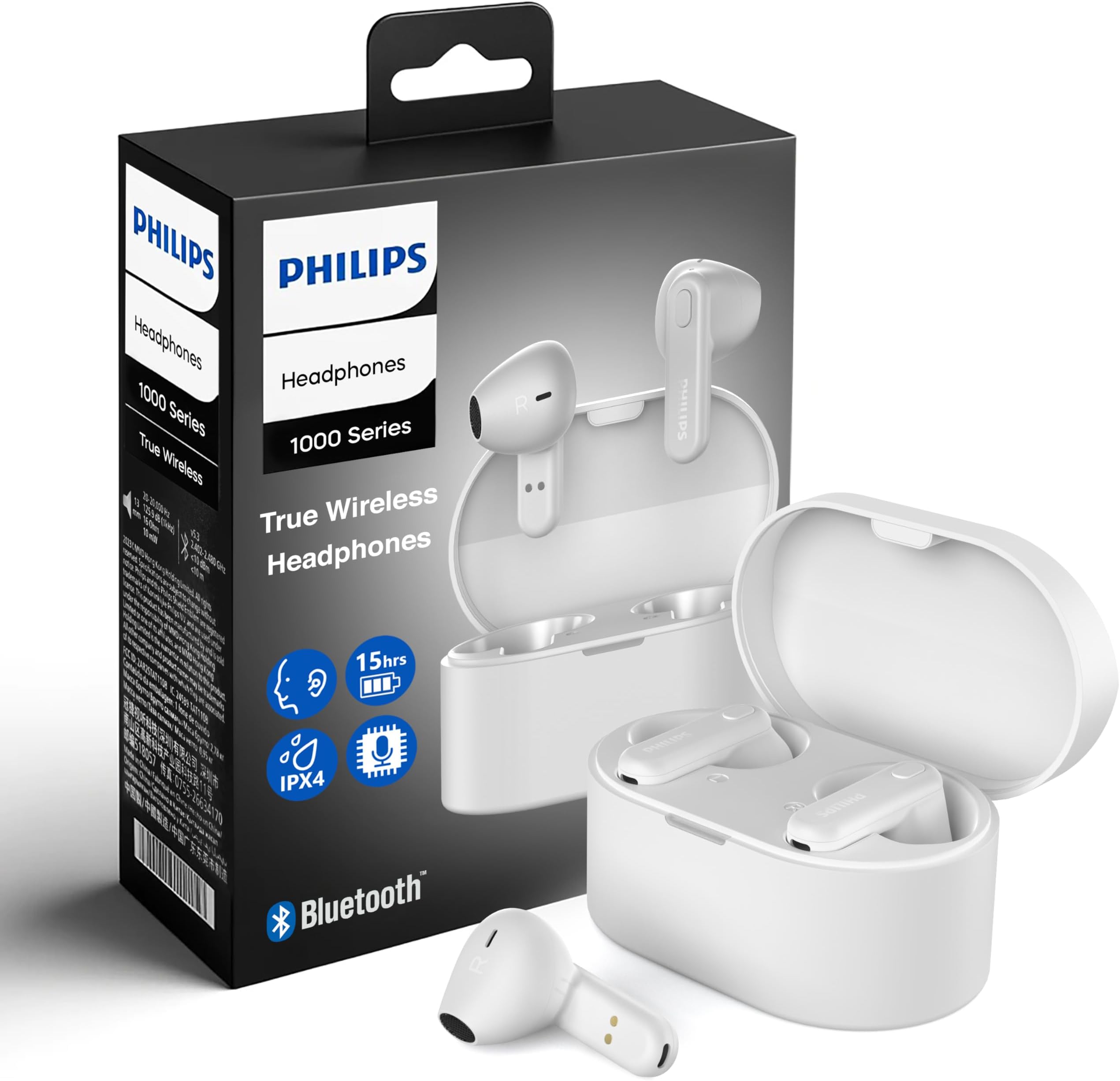 PHILIPS True Wireless Earbuds, TWS Bluetooth 5.3 Headphones, 13mm ...