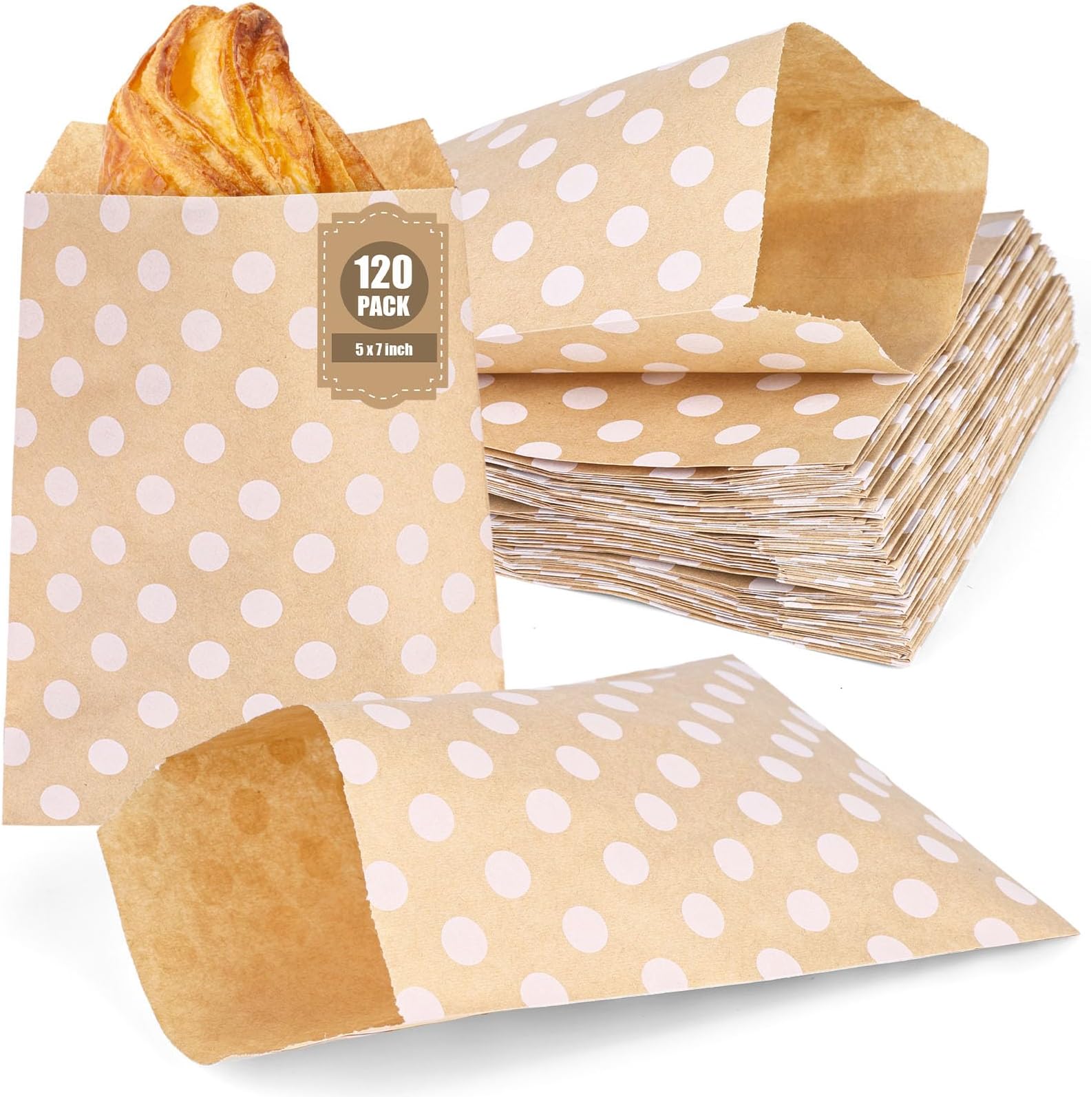 Amazon.com: Greaseproof Paper Treat Bags for Cookies, Candy, Snacks ...