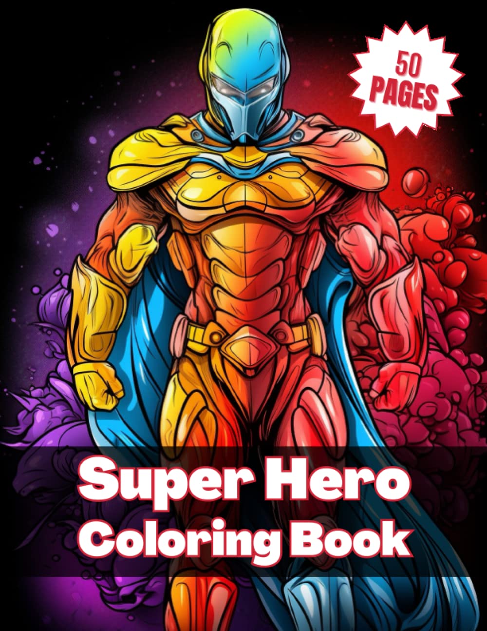 Amazon.com: Super Hero Coloring Book: Great Collection of 50 Designs to ...