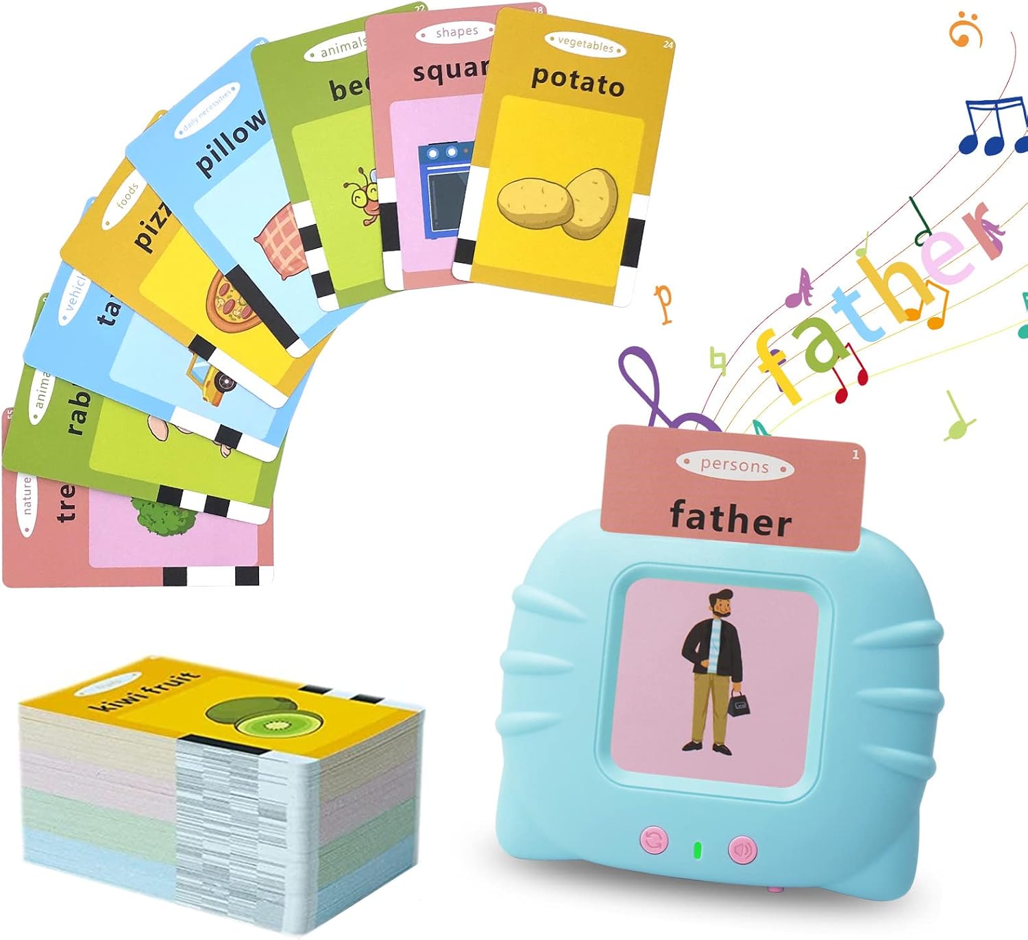 Amazon.com: Learning Flash Cards for Toddlers 1-5, Autism Toys, Speech ...