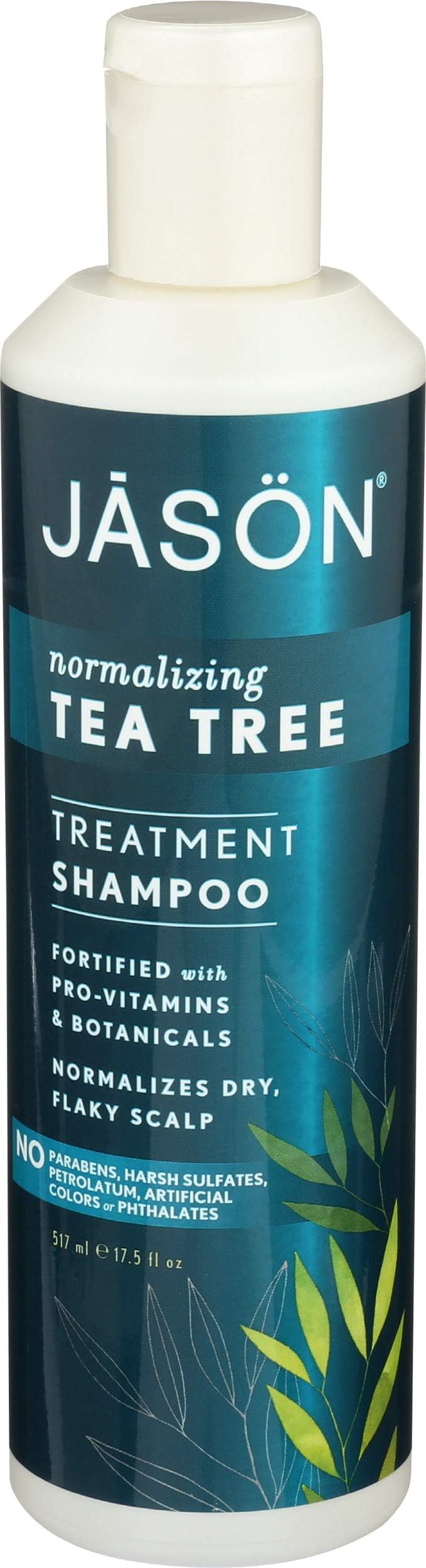 Amazon.com: Jason Natural Cosmetics Tea Tree Oil Shampoo, 17.5 oz ...
