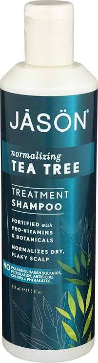 Amazon.com: Jason Natural Cosmetics Tea Tree Oil Shampoo, 17.5 oz ...