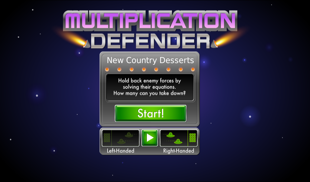 Multiplication Defender: New Country Desserts - App on Amazon Appstore