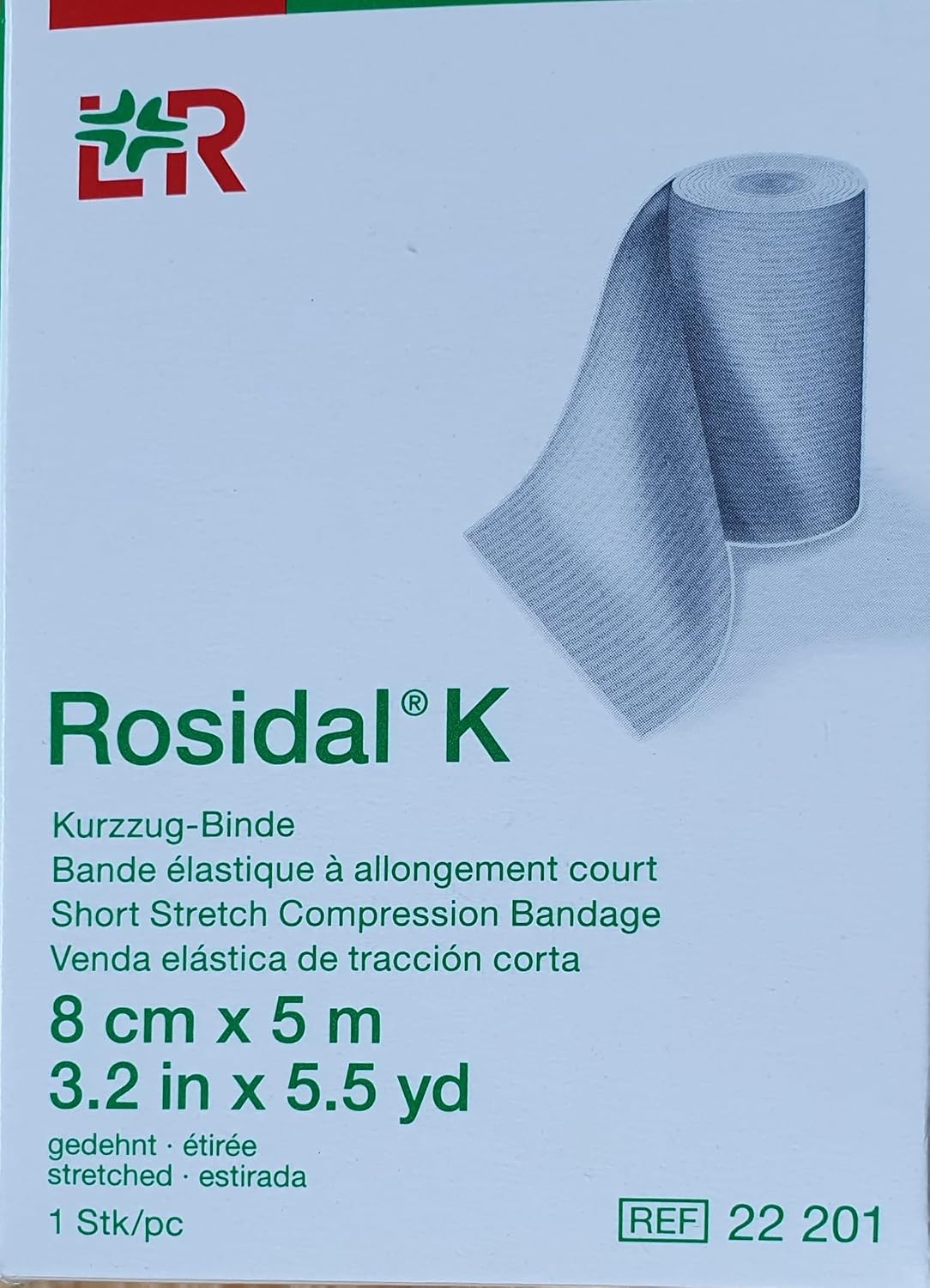 Amazon.com: Rosidal K 8cm x 5m Short Stretch Bandage : Health & Household