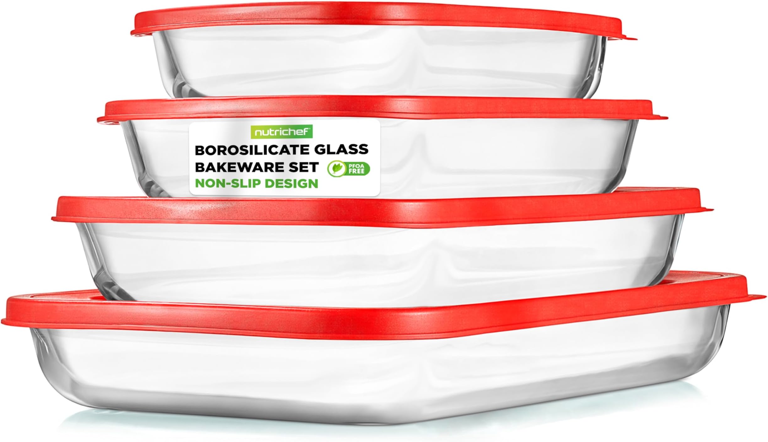 Amazon.com: 7-Piece Glass Bakeware Set, Baking Dishes, Glass Loaf Pan ...