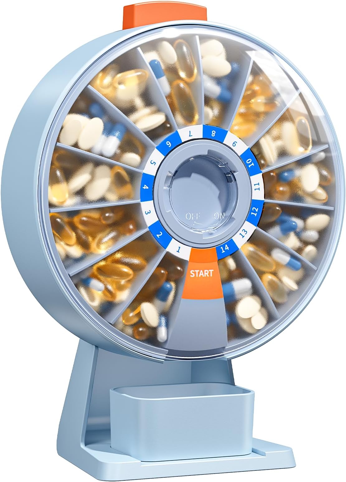 Amazon.com: Zoksi Large Pill Organizer, Daily Pill Box for 7 or 14 Days ...