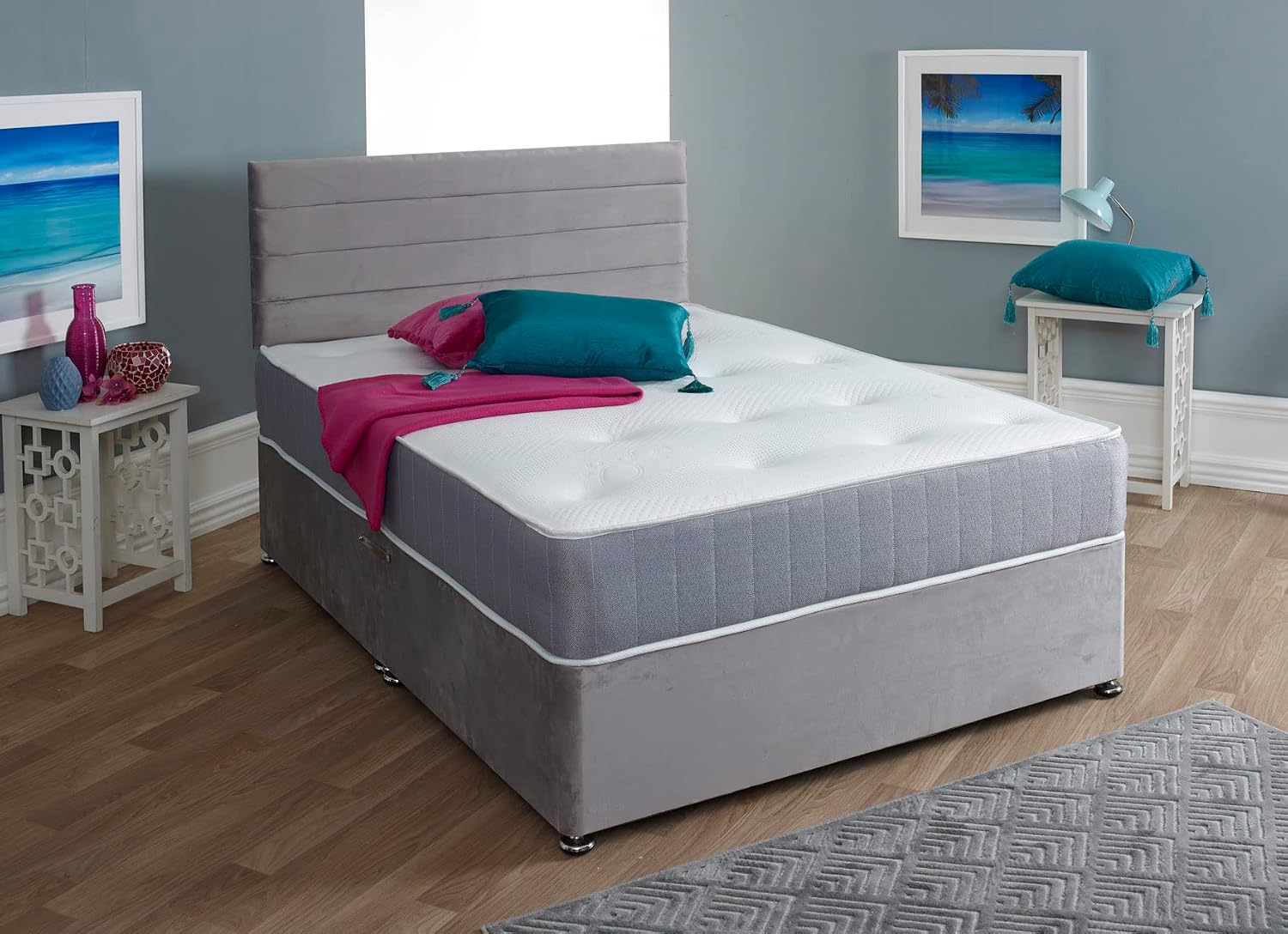 Cosy Memory Spring Mattress Tufted (King (U.K. Standard)) : Amazon.co ...