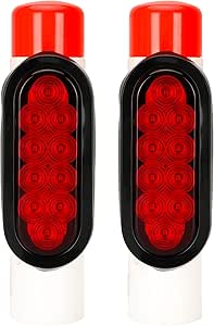 Amazon.com: Boat Trailer Guide on Post Pipe Guide Light Set,2Pcs Boat Trailer Guides With Lights ...