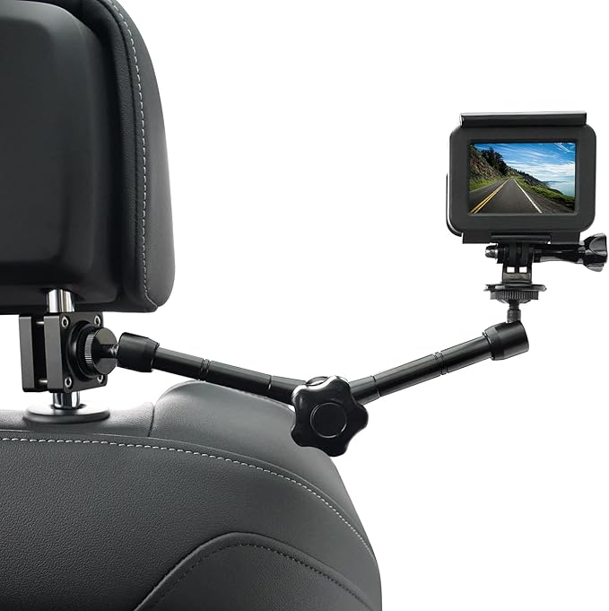 Amazon.com : Mippko Car Headrest Camera Mount for GoPro/Insta 360/DJI ...