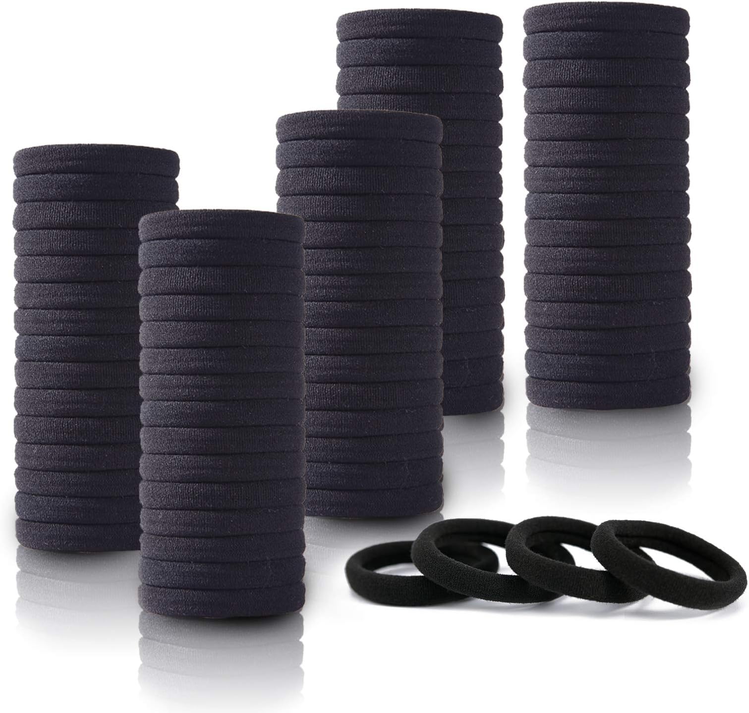 Amazon.com : JIRIS 50Pcs Brown Hair Ties for Women Girls,Cotton ...