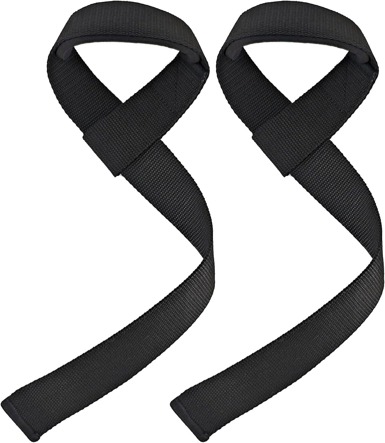 Amazon.com : Padded Lifting Straps with Supportive Wrist Pads - 21.5 ...