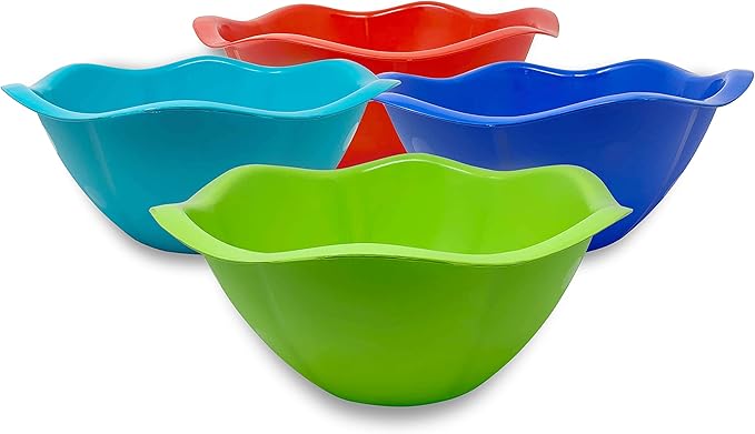 Amazon.com: Plastic Serving Bowls for Parties (13inch Diameter - Set of ...