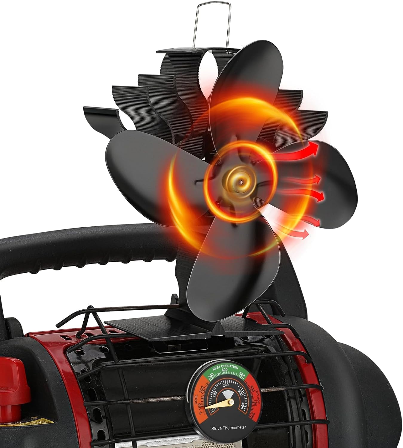 Amazon.com: XTIMES Stove Fan for Buddy Heater Wood Stove Fan Heat ...
