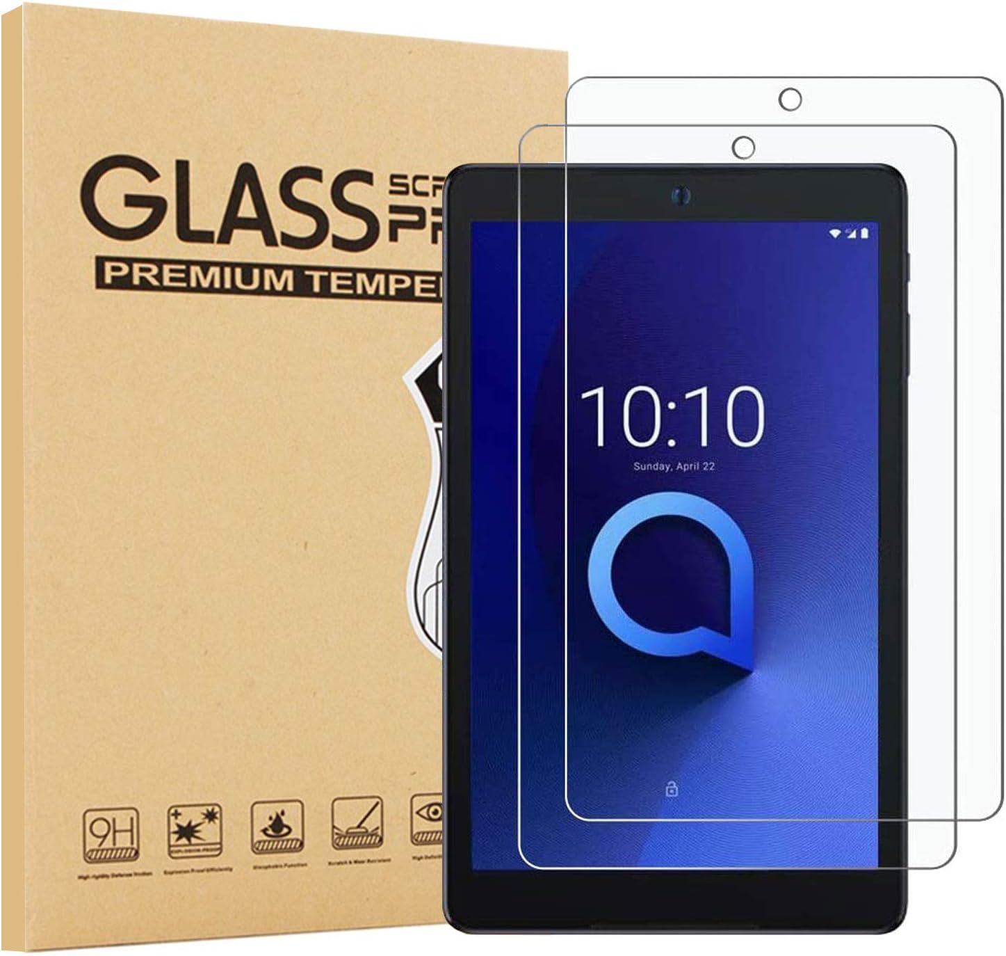 Amazon.com: GOZOPO [2 Pack] Screen Protector for Alcatel Joy Tab/Joy ...