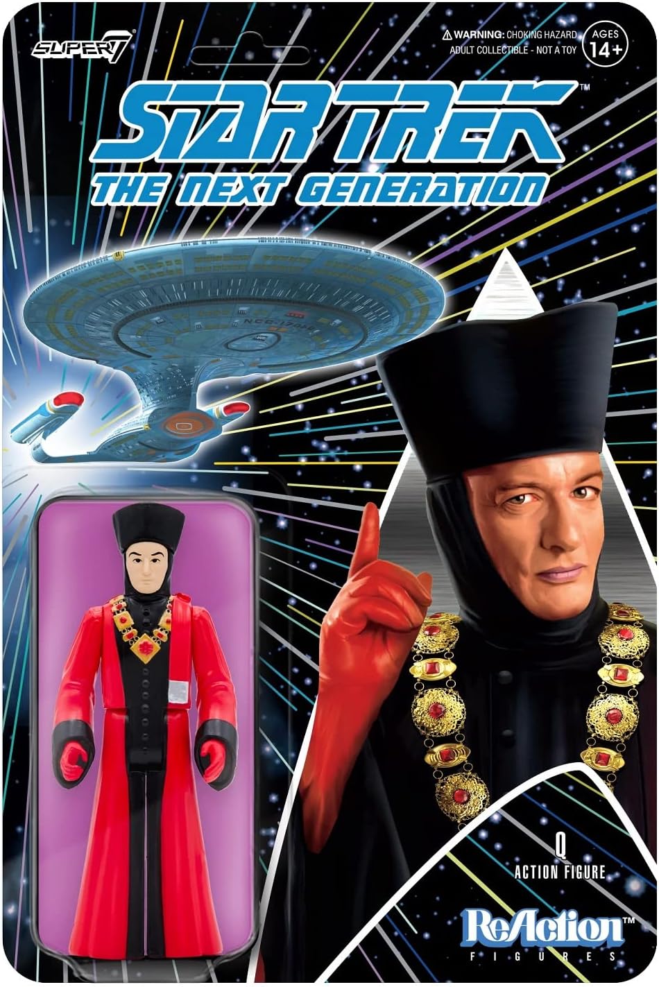Amazon.com: Super7 Star Trek: The Next Generation Q - 3.75" Star Trek ...