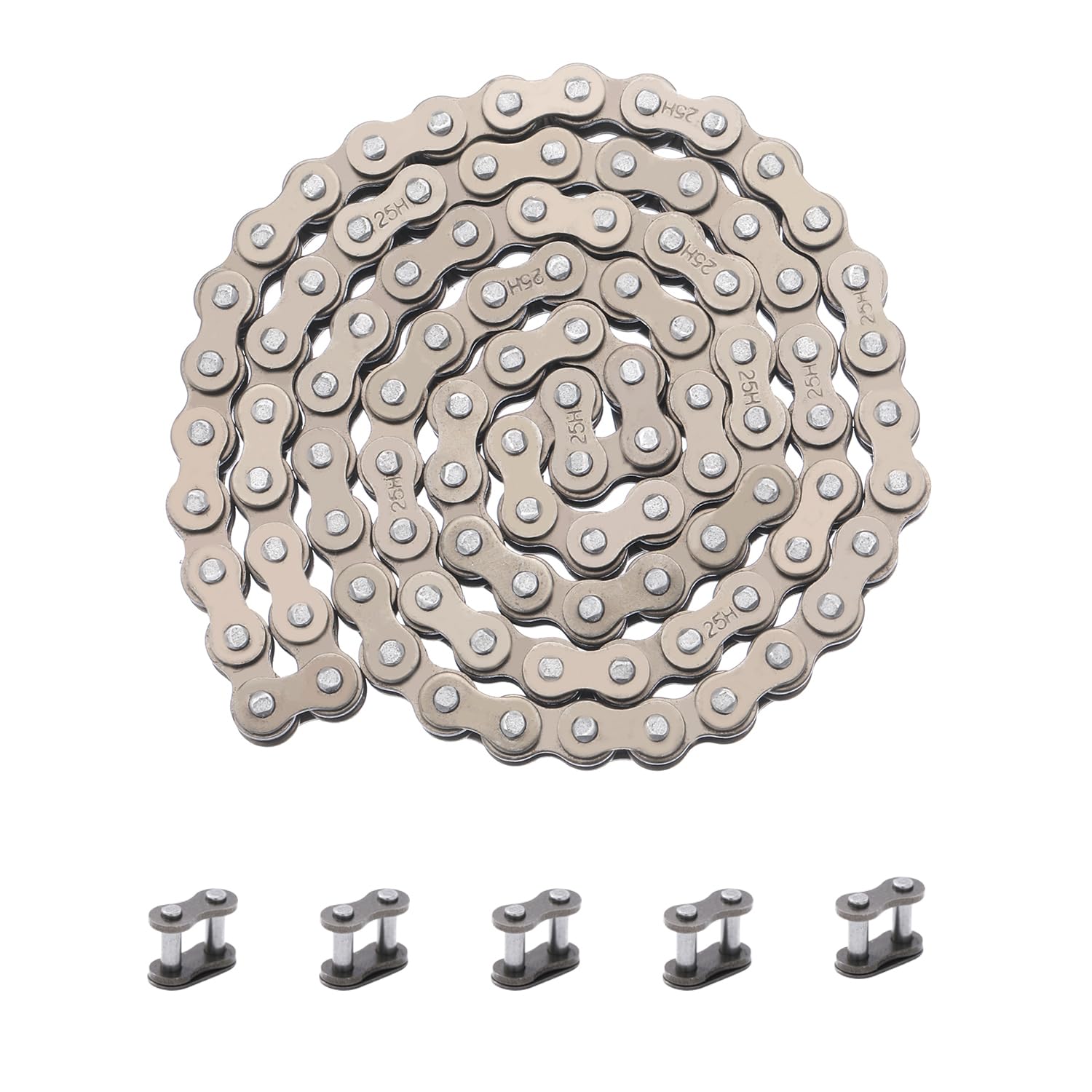 Amazon.com: KAMIER #25 Roller Chain 96 Links with 5pcs Master Links ...