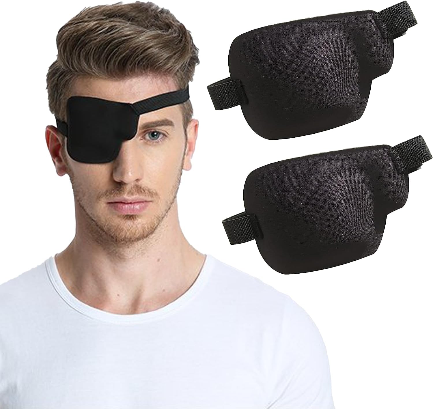 2 Pack 3D Left Eye Patches - Medical Grade Amblyopia & Strabismus Cover ...