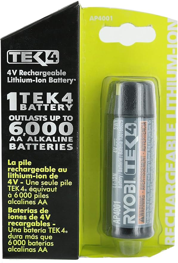 Amazon.com : Ryobi AP4001 Genuine OEM Tek4e 4 Volt Compact Lithium Ion ...