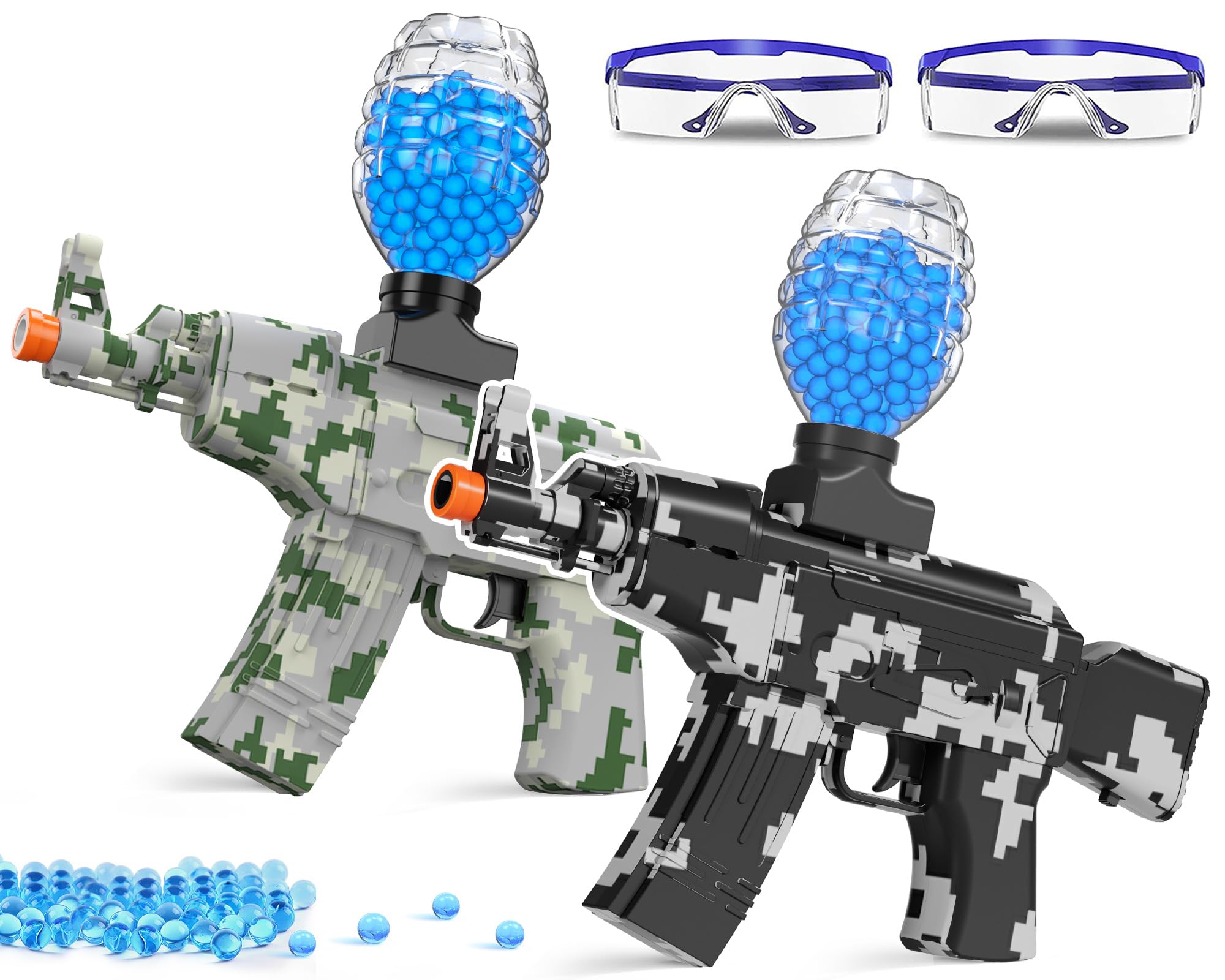 Amazon.com: 2 Pack Splat Gun Electric Toys Gun with Gel Ball Blaster ...