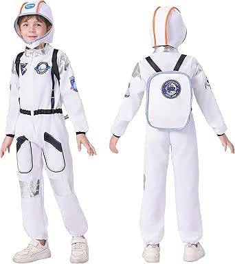 Amazon.com: LOLANTA Astronaut Costume for Kids Space Suit Dress Up ...