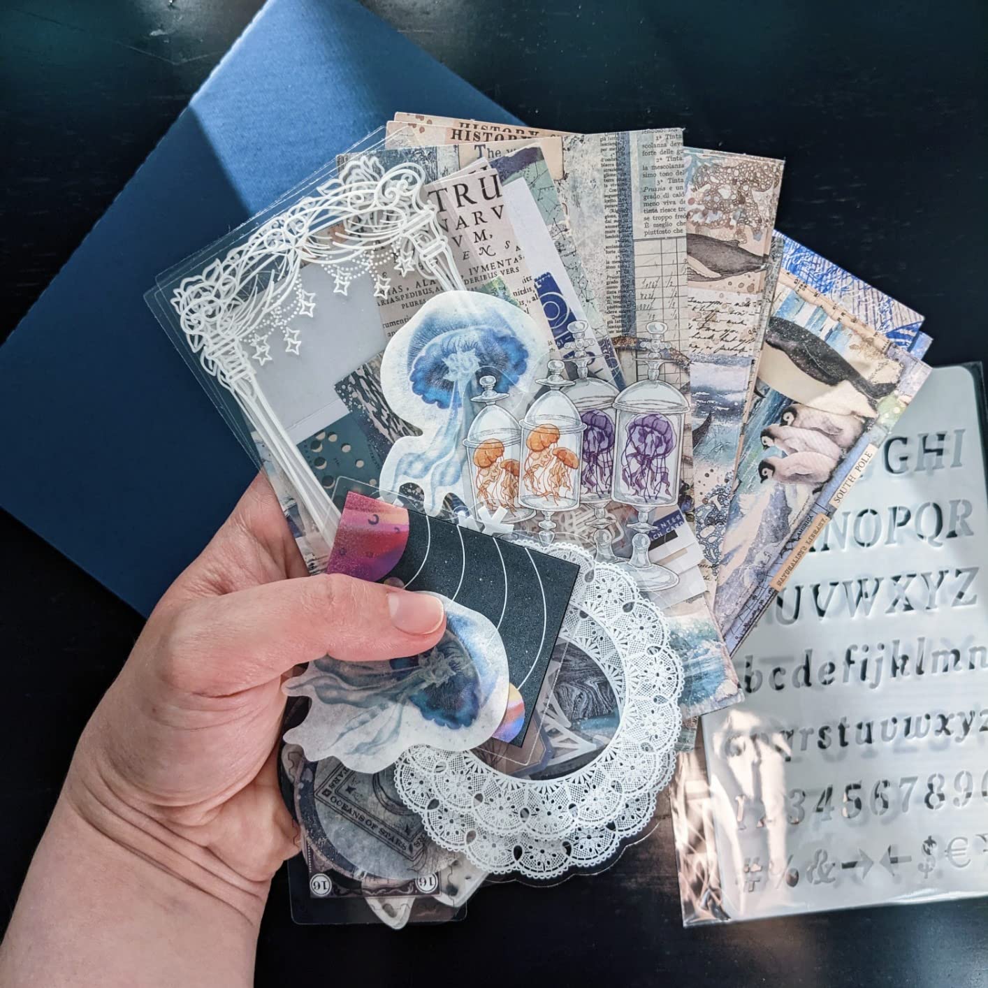 $3/mo - Finance Urradia 483PCS Vintage Scrapbook Supplies Kit, Retro ...