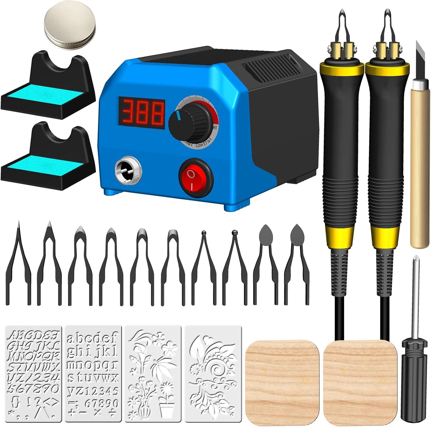 Amazon.com: Wood Burning Kit,Wood Burning Tool,Digitally Adjustable ...