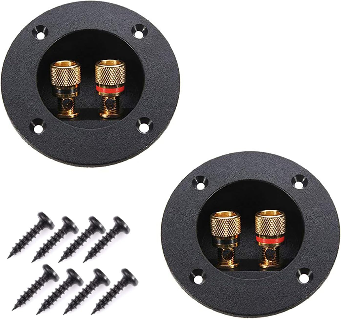 Amazon.com: Pastlla 2Pcs 3" x 3" Speaker Box Terminal Cup DIY Double ...