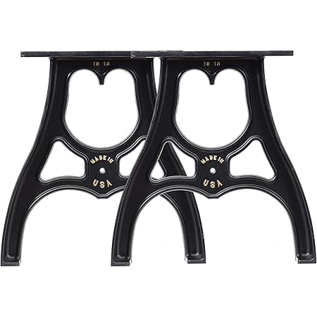 Amazon.com: Bear Hollow Supply Set of (2) 16" Cast Iron Style Bench or ...