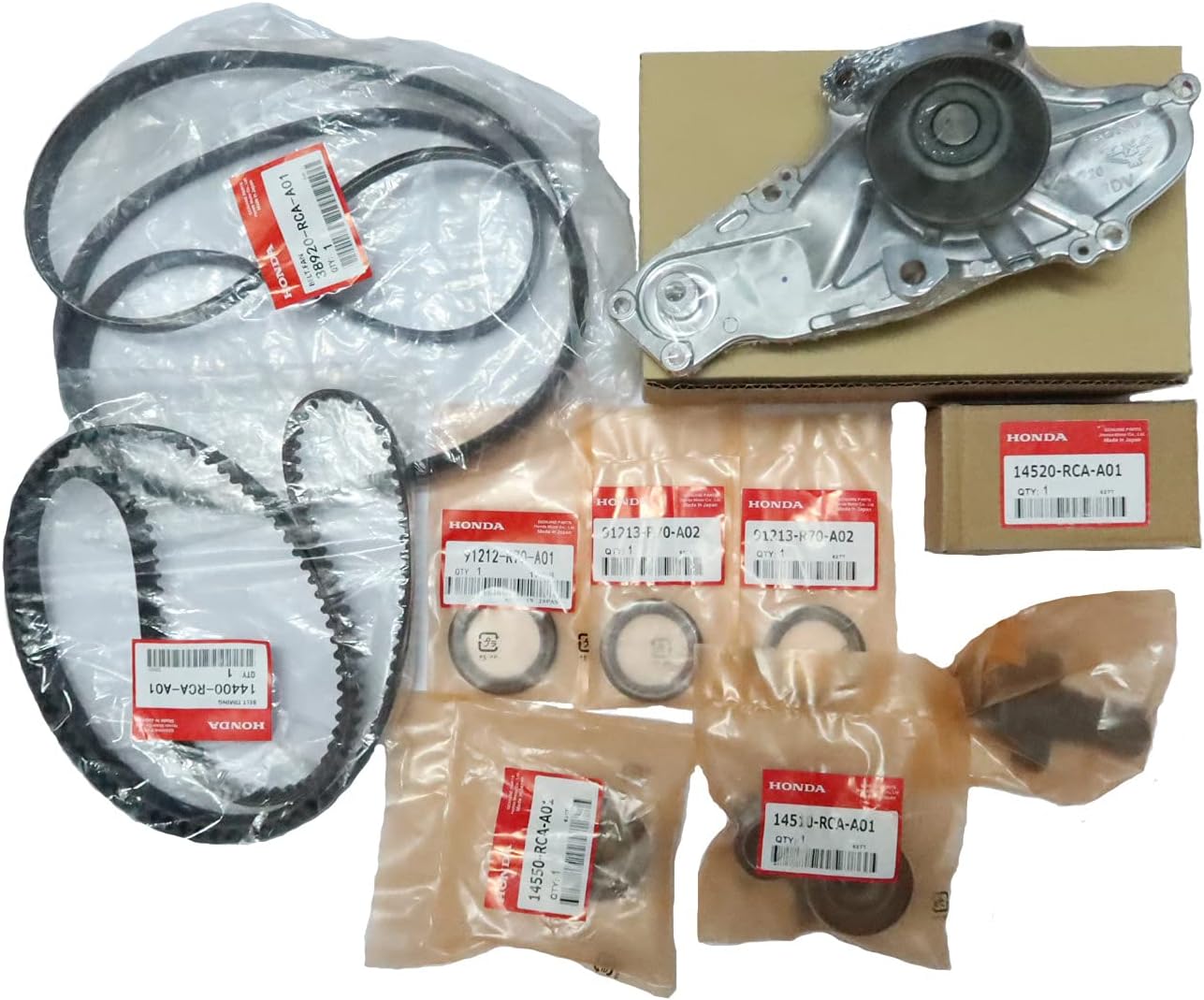 Amazon.com: Timing Belt Kit with Water Pump Compatible with 2003-2018 Honda Accord Odyssey Pilot ...