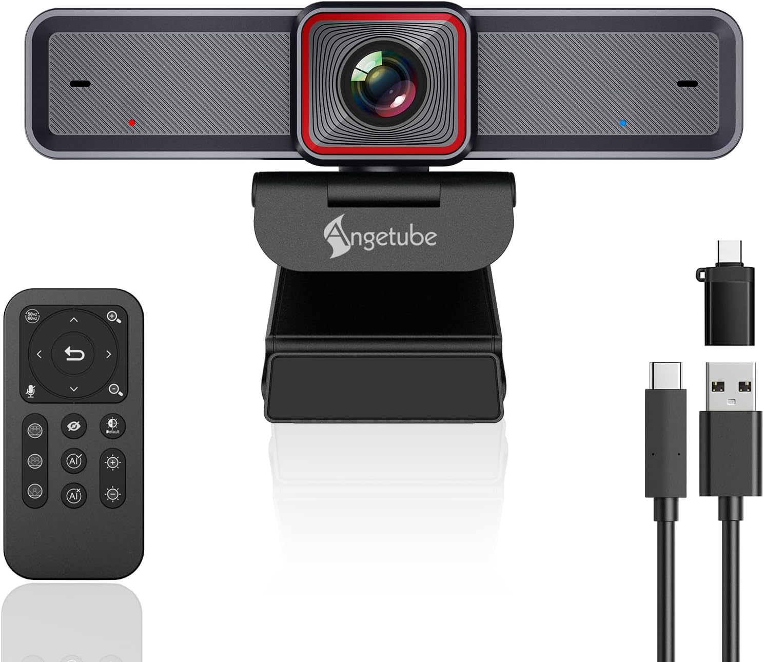 Angetube 4K Streaming webcam with AI Tracking, HDR, Dual AI Noise ...