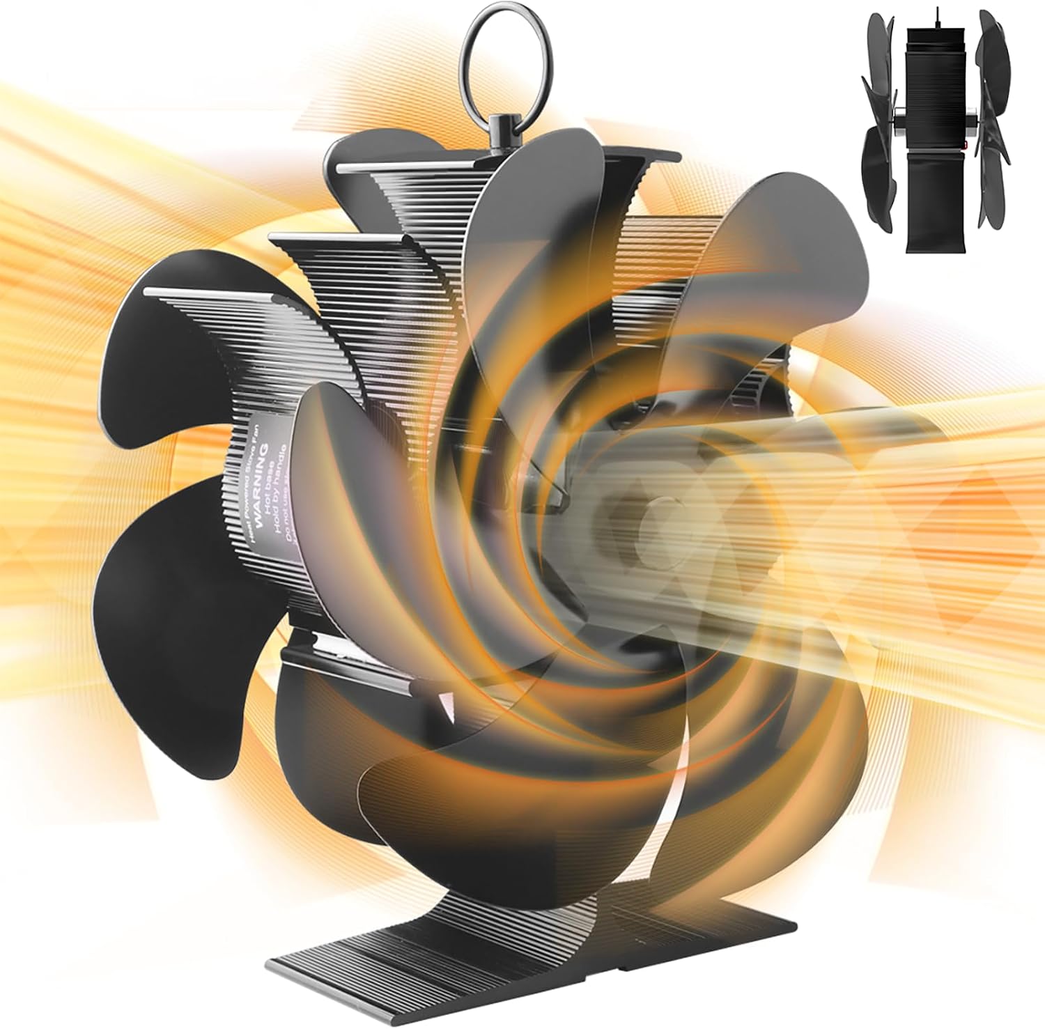 Amazon.com: UPDAY Facepos Dual Wood Stove Fan, Large 12-Blade Heat ...