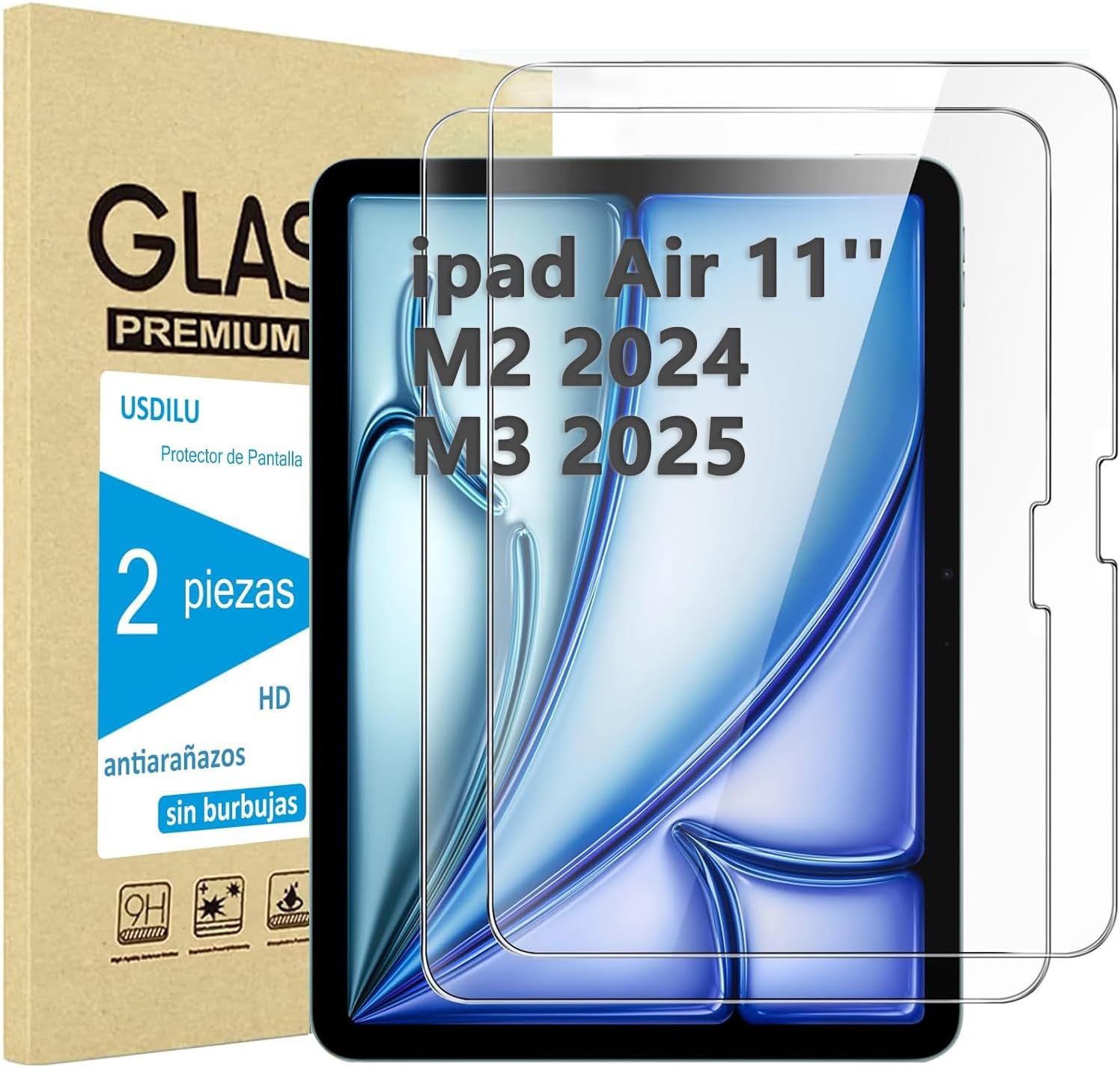 ProCase Protector para iPad Air 11" M3 2025 / M2 2024 7ma 6ta Gen A3266 ...