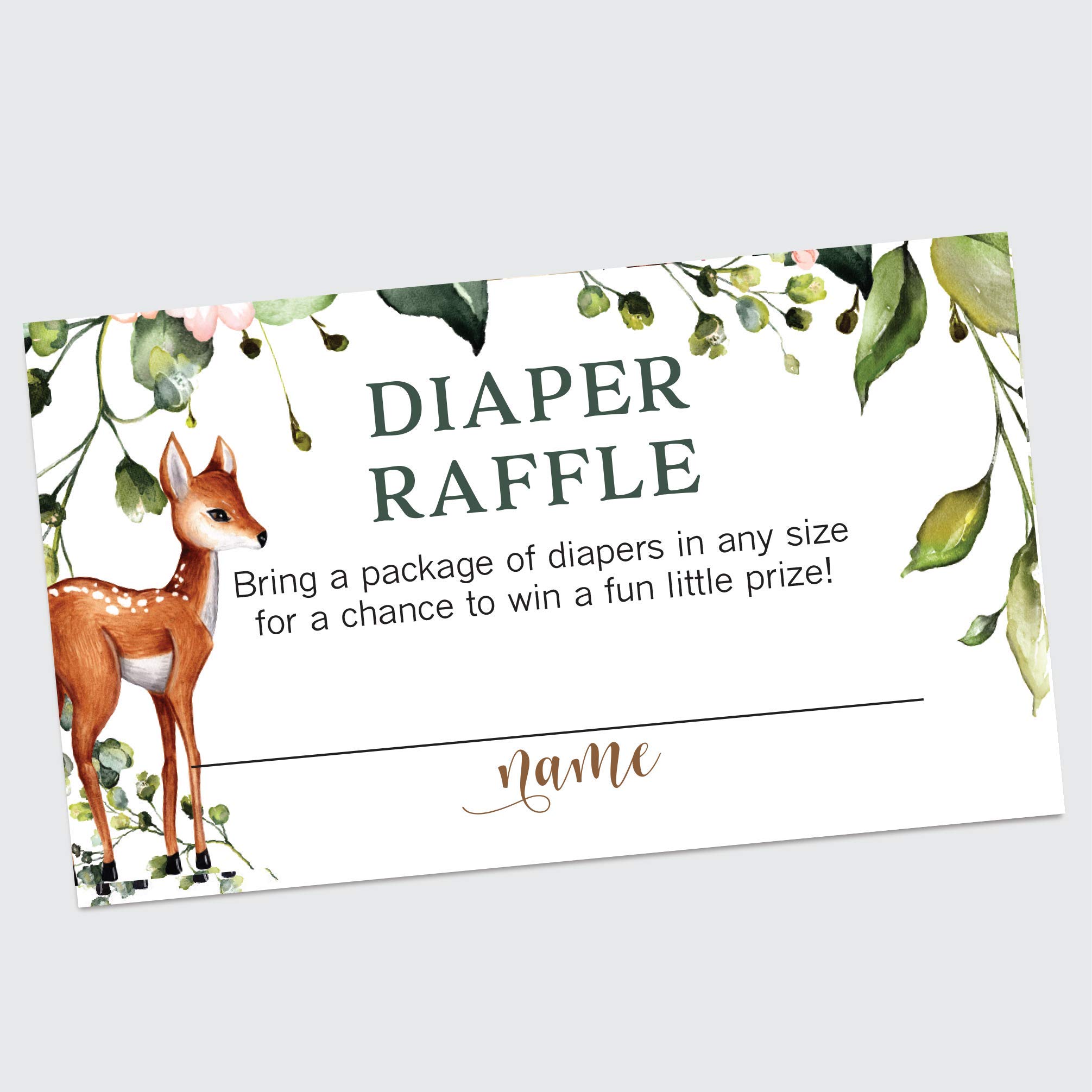 Diaper Raffle Tickets - Set Of 50 Double-Sided Raffle Cards - Blank ...